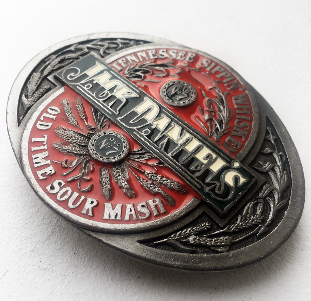 Vintage 1995 - Boucle de ce ceinture jack daniel's old time sour mash ...